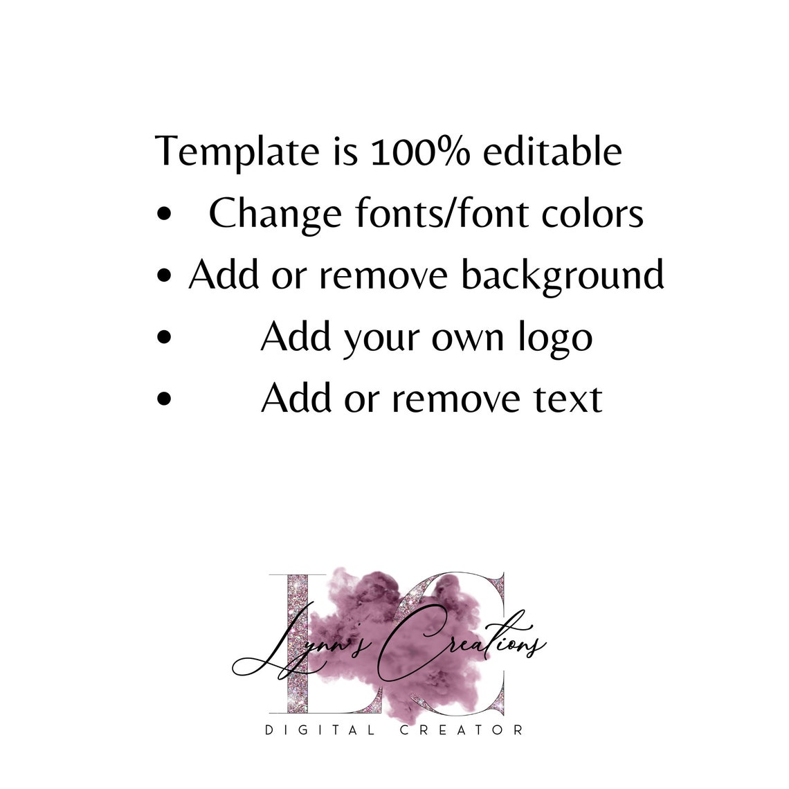 Editable Price List Template Bundle Purple Marble Agate - Etsy