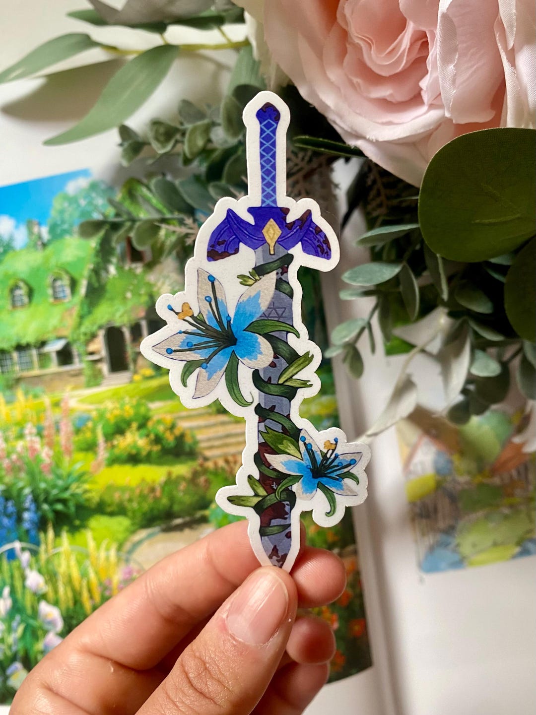 Master Sword Vinyl Sticker – Legend of Zelda Gaming Decal, Water ...