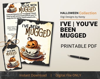 PRINTABLE PDF | You've Been Mugged | I've Been Mugged | Coffee Mug Game ...