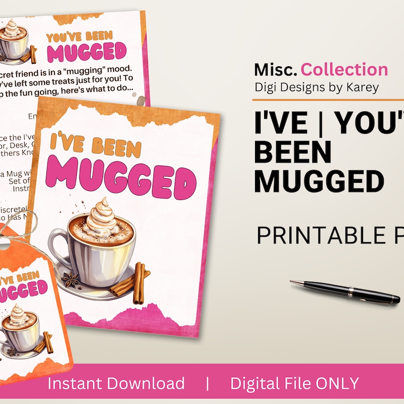 Game Pdf for Coffee Mugs - Etsy