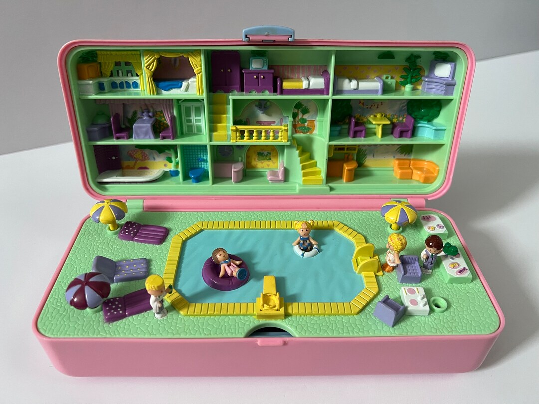 1989 Polly Pocket Pool Party Playset - Etsy
