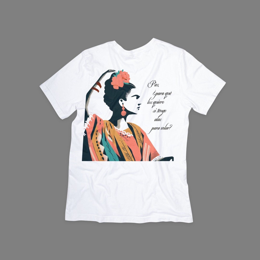 Frida T-shirt, Frida Graphic Design Tee, Frida Tee, Frida T-shirt ...