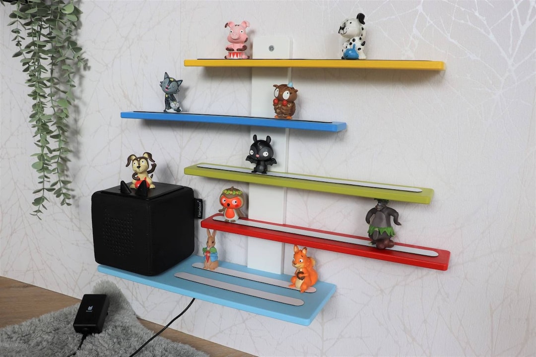 Toniebox Shelf for 48-52 Tonies and Box, Magnetic and With Position for ...