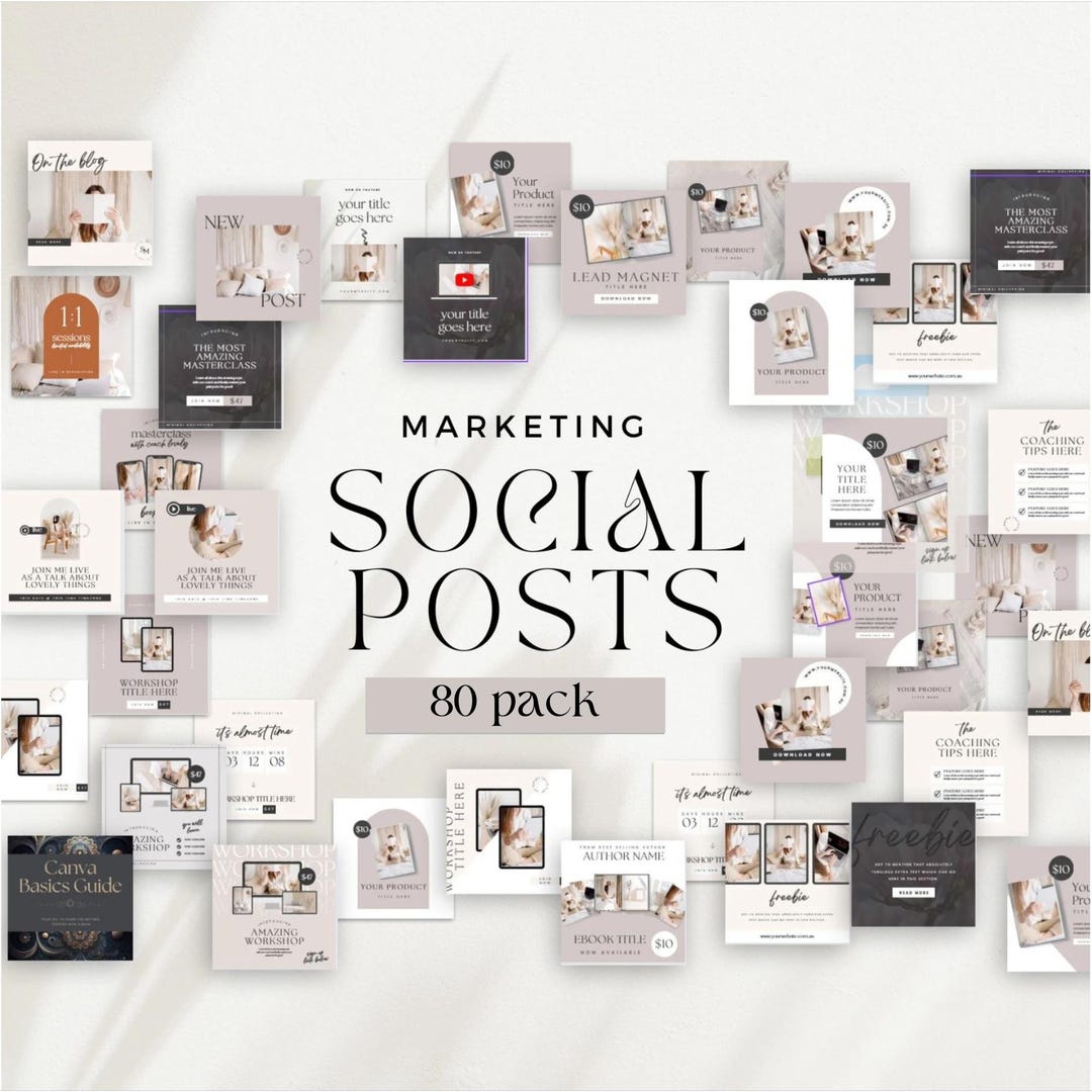 80 Customizable Canva Mockups & Templates for Marketing, Branding, and ...