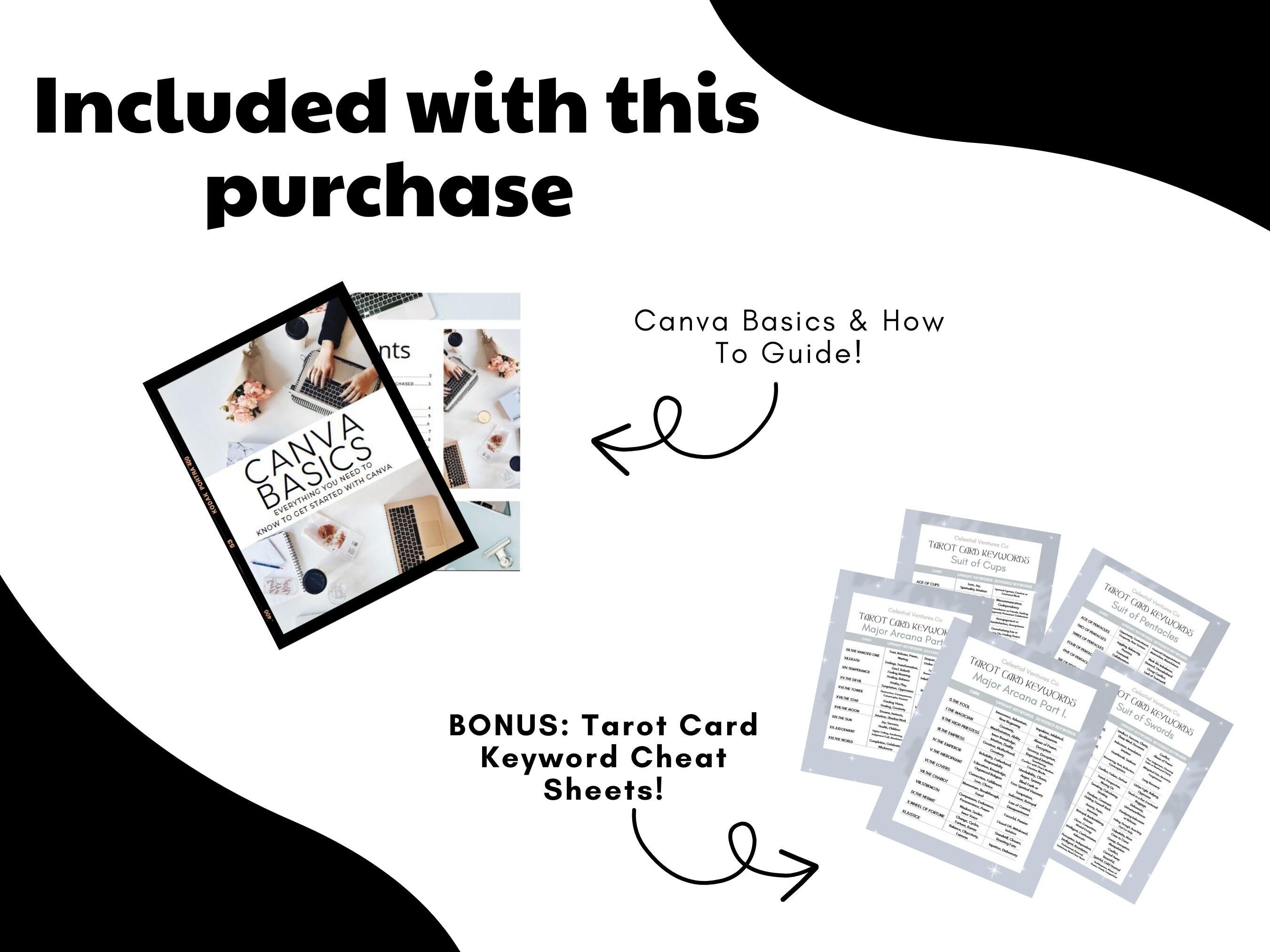 Tarot Card Deck Template, Pre Made Canva Templates, Make Your Own Cards ...