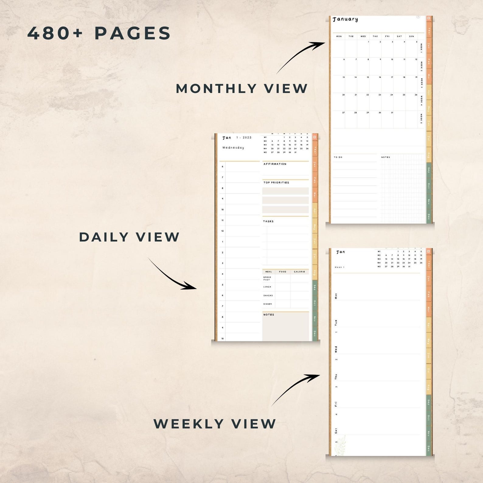 2025 Smartphone Digital Planner – Dated and Fully Hyperlinked. Digital ...