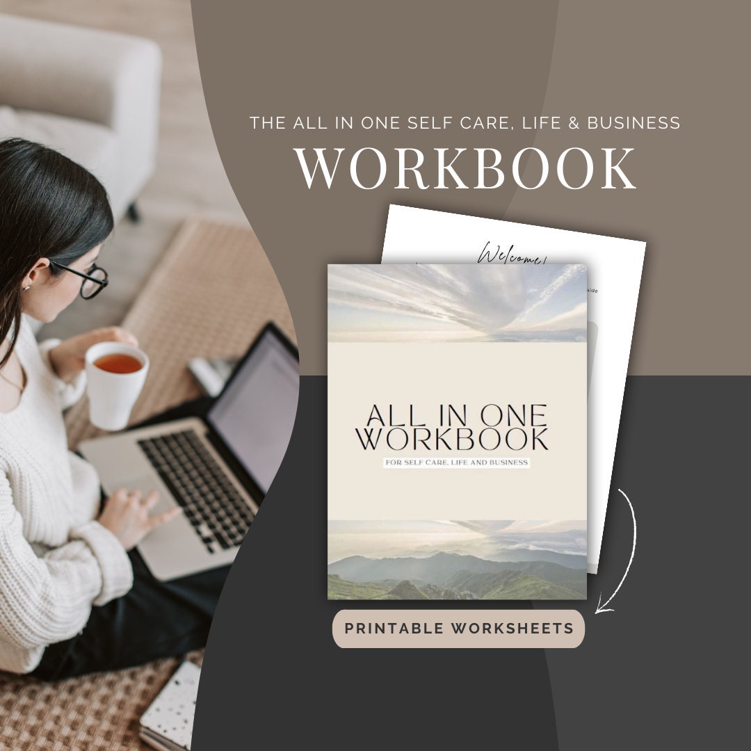 All in One Guided Workbook, Workbook for Coaches, Guide for Self Care ...