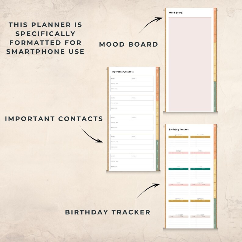 2025 Smartphone Digital Planner – Dated and Fully Hyperlinked. Digital ...