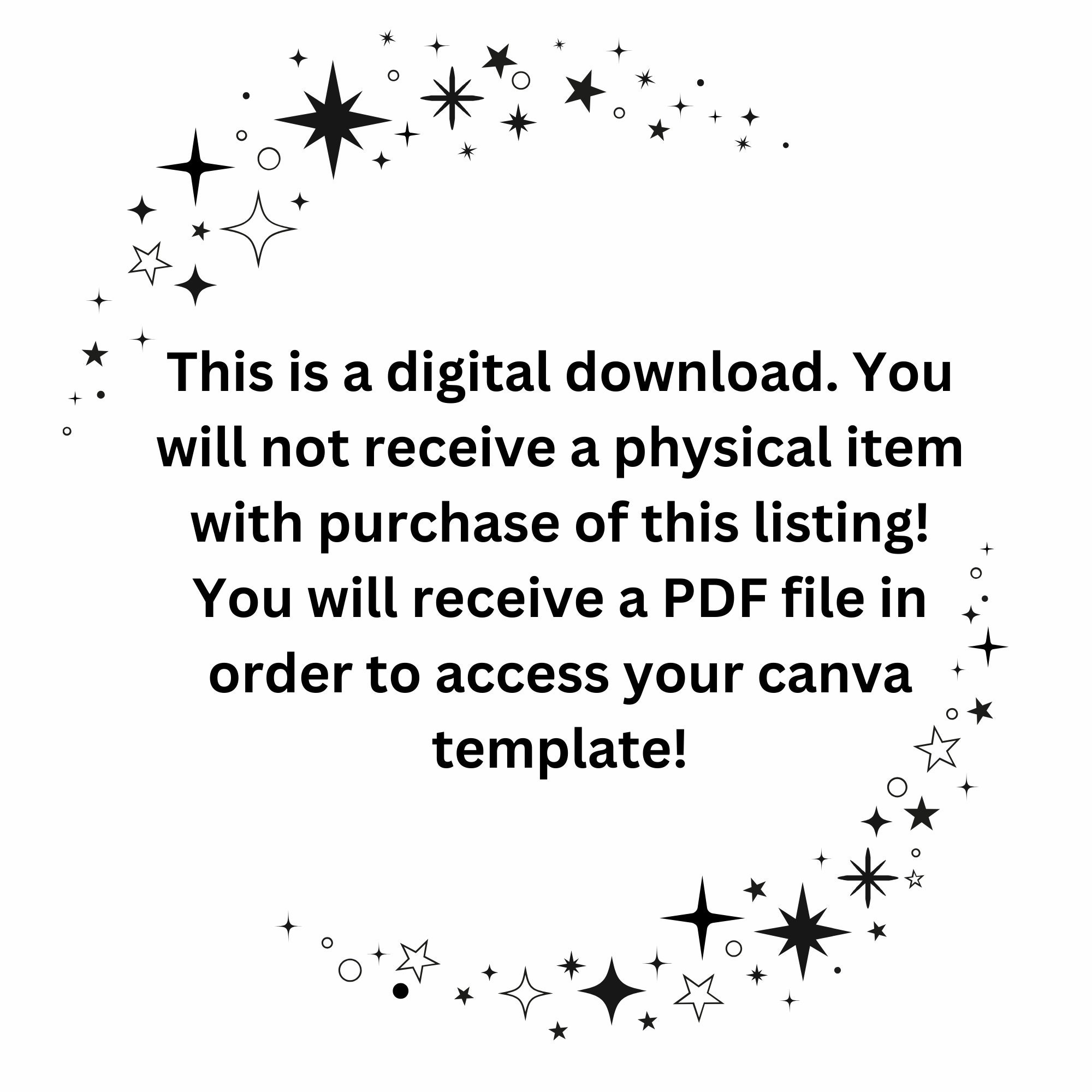 Tarot Card Deck Template, Pre Made Canva Templates, Make Your Own Cards ...