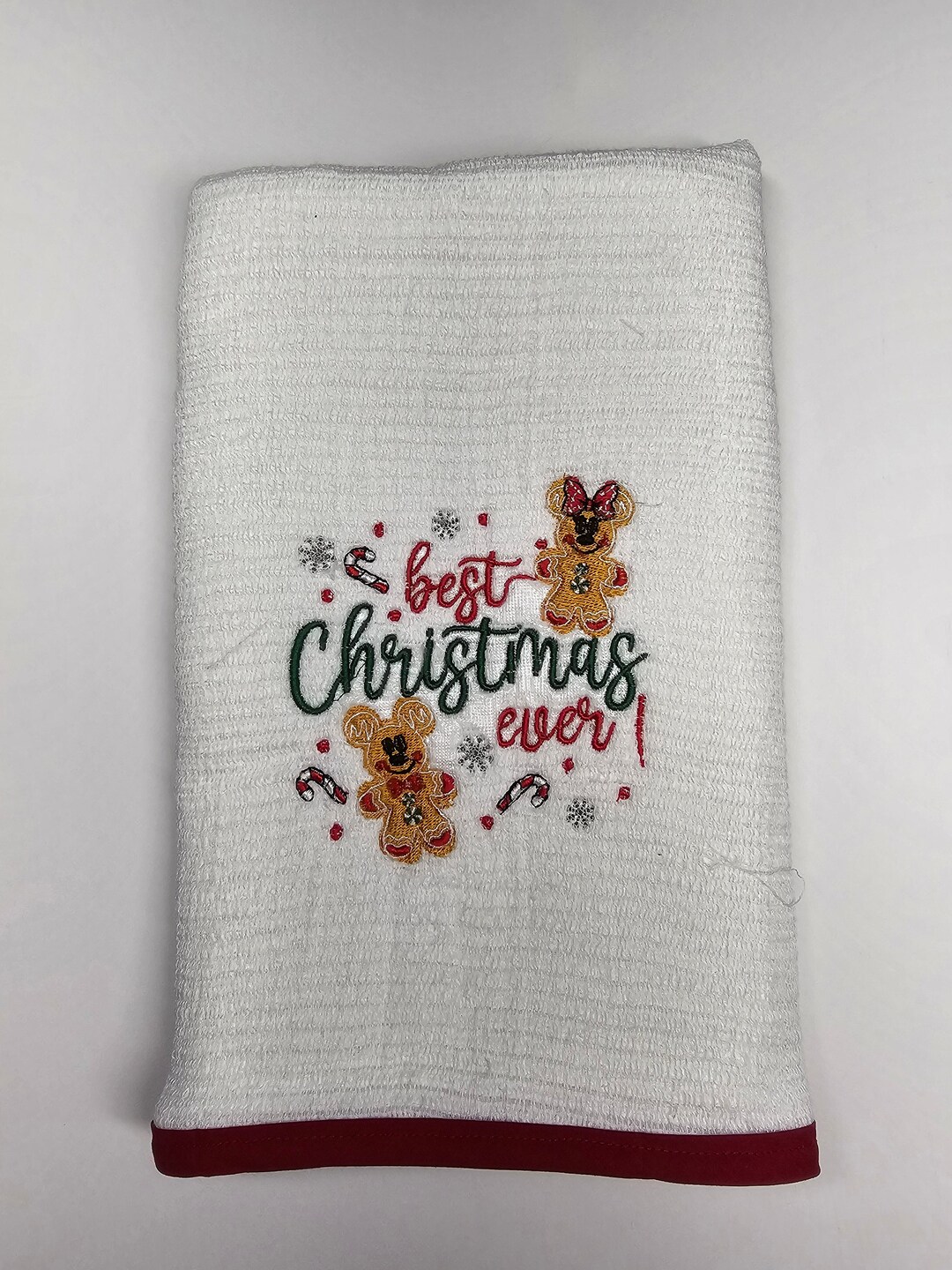 Disney Inspired Embroidered Hand Towel Christmas Mickey Disneyland ...
