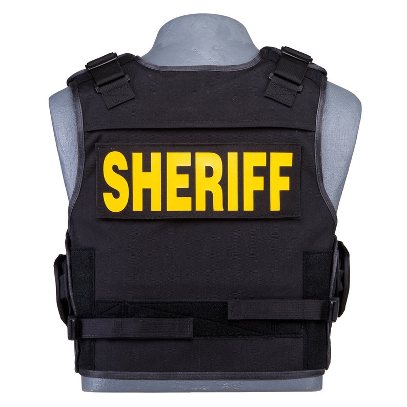 Police Multi-pocket Plate Carrier Bulletproof Security Sherriff ...