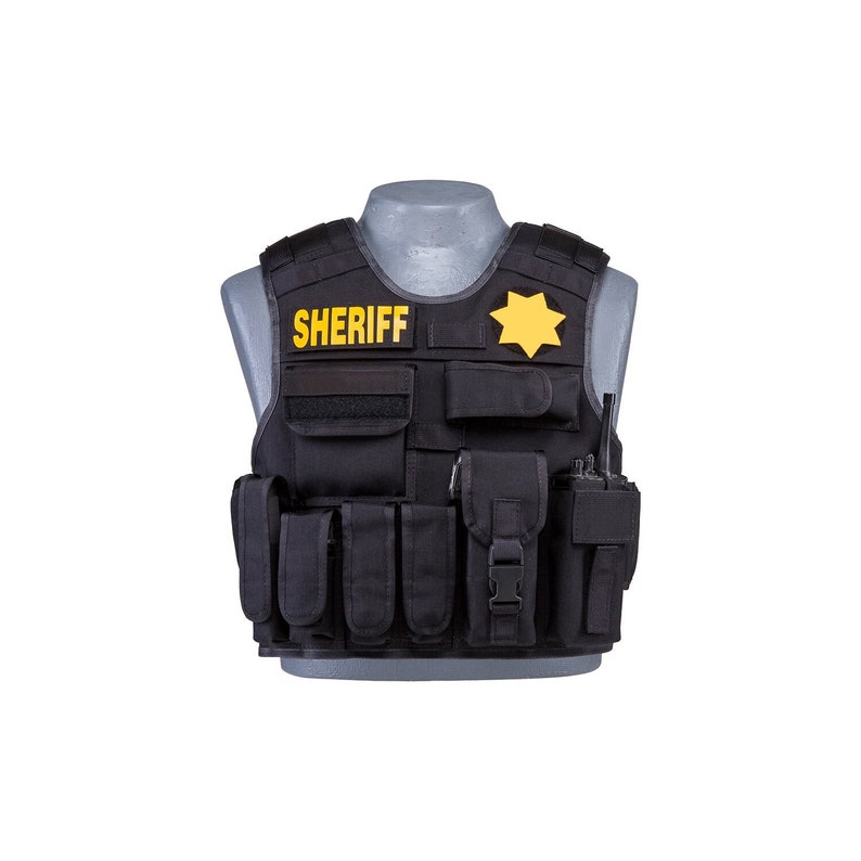 Police Multi-pocket Plate Carrier Bulletproof Security Sherriff ...