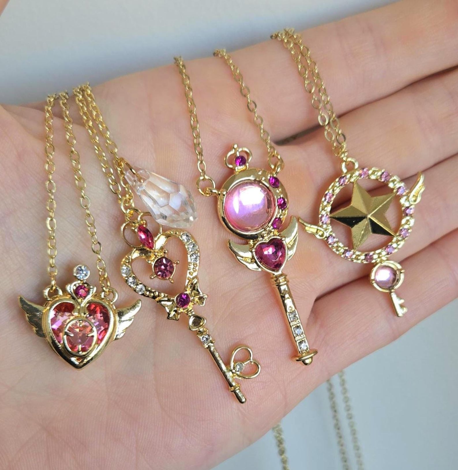 Beautiful Sailor Moon Magical Girl-inspired Necklaces Jewelry | Cute ...