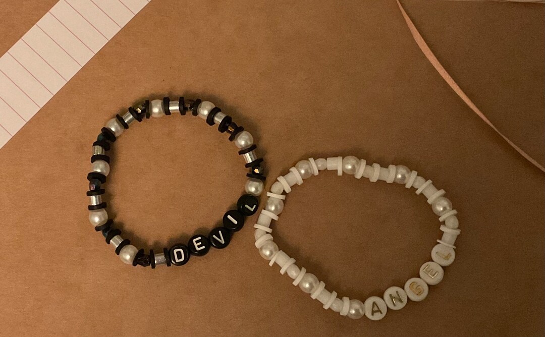 Cute Friendship Bracelets Devil and Angel - Etsy