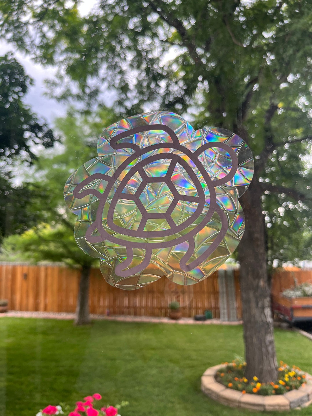 Sea Turtle Sun Catcher, Sea Turtle Decor, Sea Turtle Renter Friendly ...