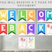 Printable Welcome Back Banner, Colorful Welcome Back Party Bunting - Etsy