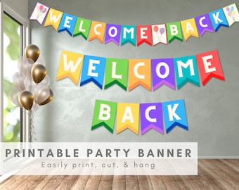 Welcome Back Banner - Etsy