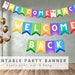 Printable Welcome Back Banner, Colorful Welcome Back Party Bunting - Etsy