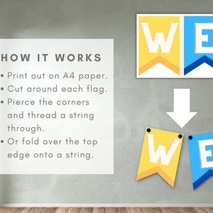Printable Welcome Back Banner, Colorful Welcome Back Party Bunting - Etsy