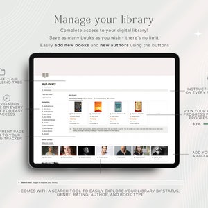 Notion Reading Journal Template, Notion Reading Tracker, Minimalist ...