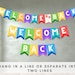 Printable Welcome Back Banner, Colorful Welcome Back Party Bunting - Etsy