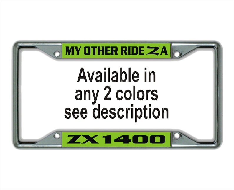Kawasaki ZX 1400 License Plate Frame - Etsy