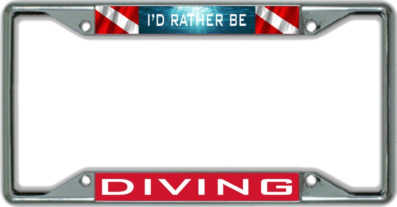 Scuba Diver License Plate Frame - Etsy