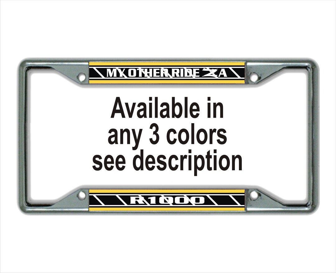 Yamaha R1 License Plate Frame - Etsy