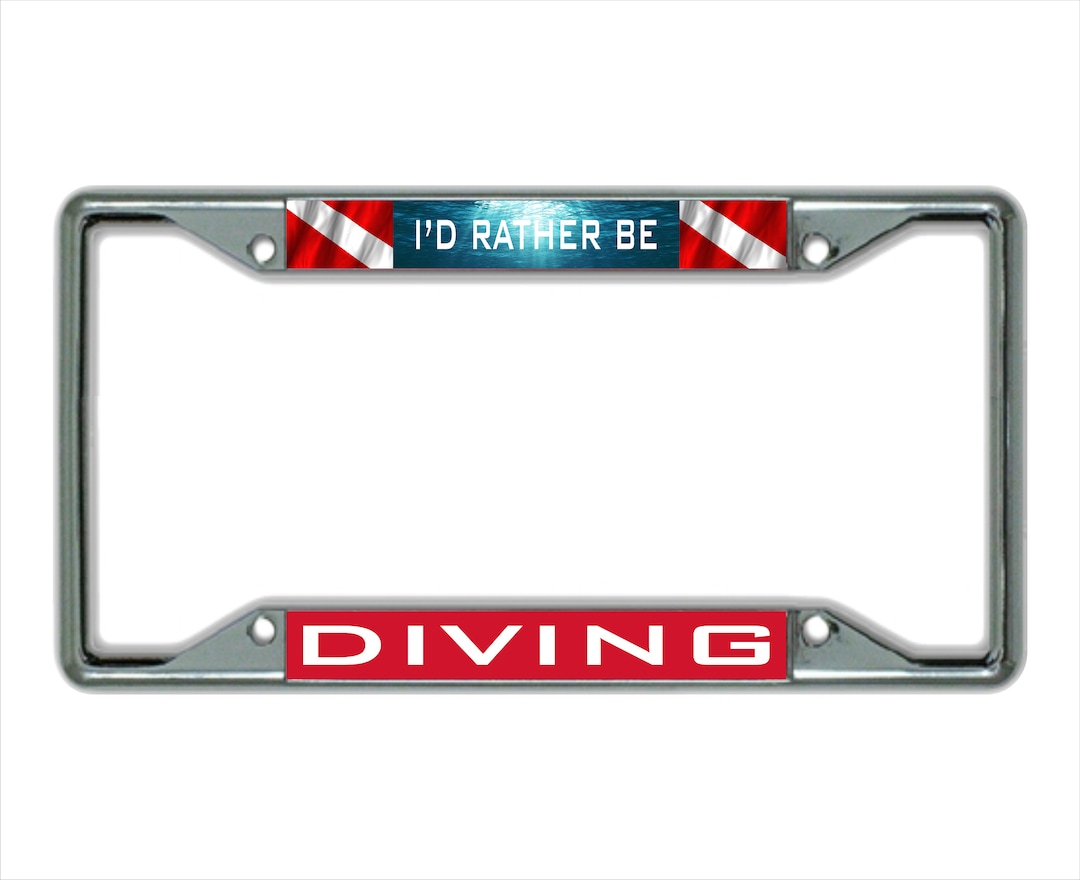 Scuba Diver License Plate Frame - Etsy