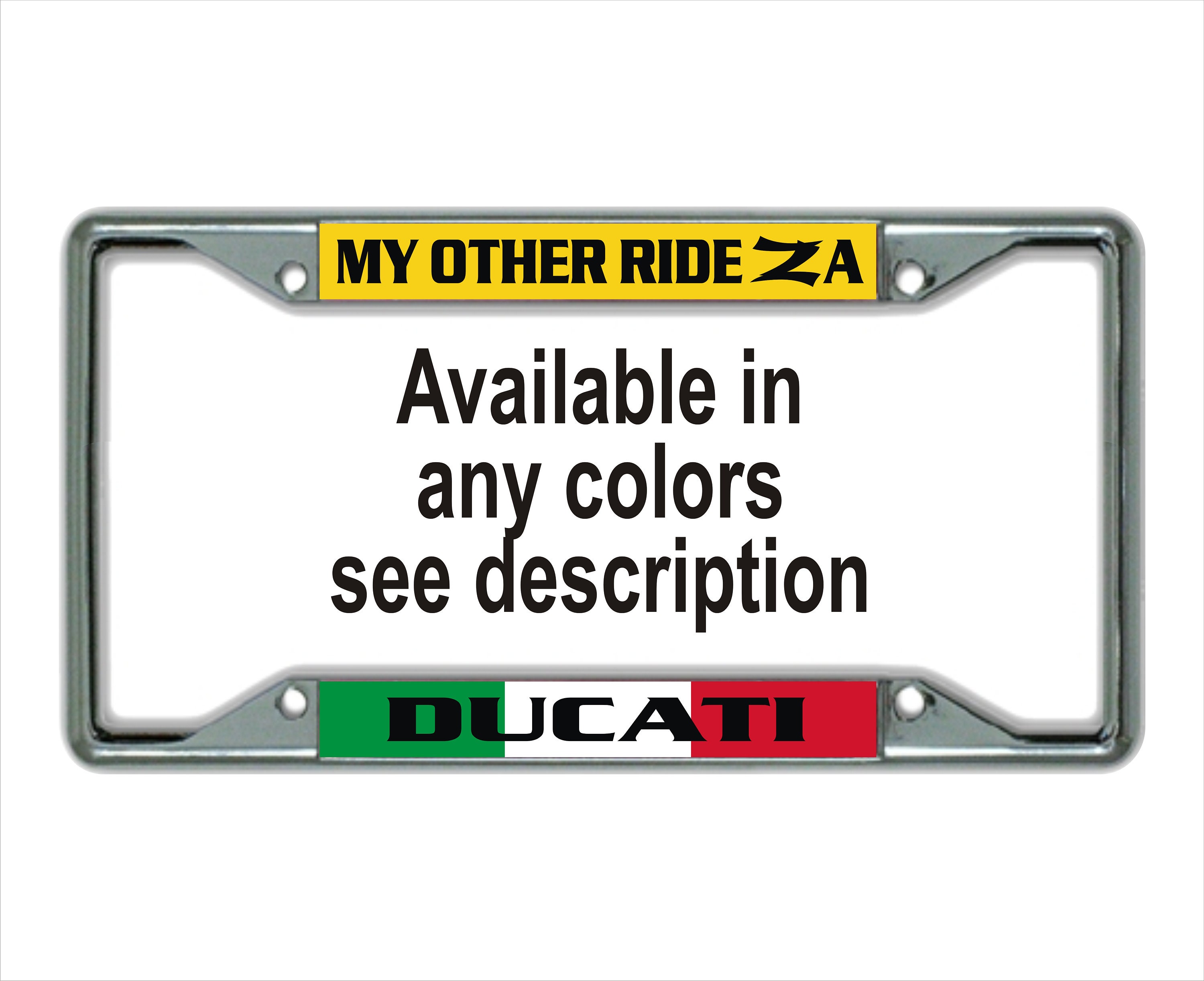 Ducati License Plate Frame - Etsy