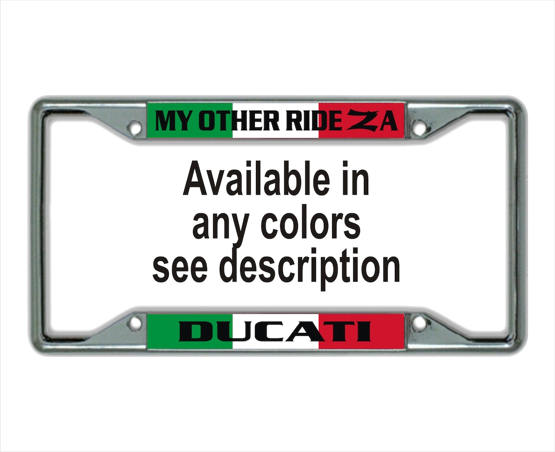 Ducati License Plate Frame - Etsy