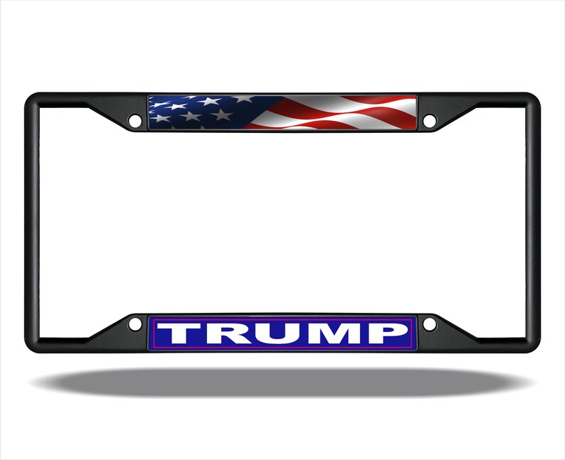 TRUMP 2024 Black License Plate Frame - Etsy