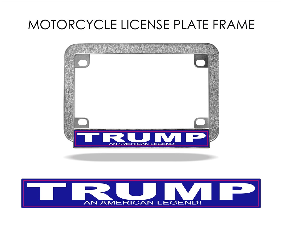 TRUMP 2024 Chrome Motorcycle License Plate Frame - Etsy