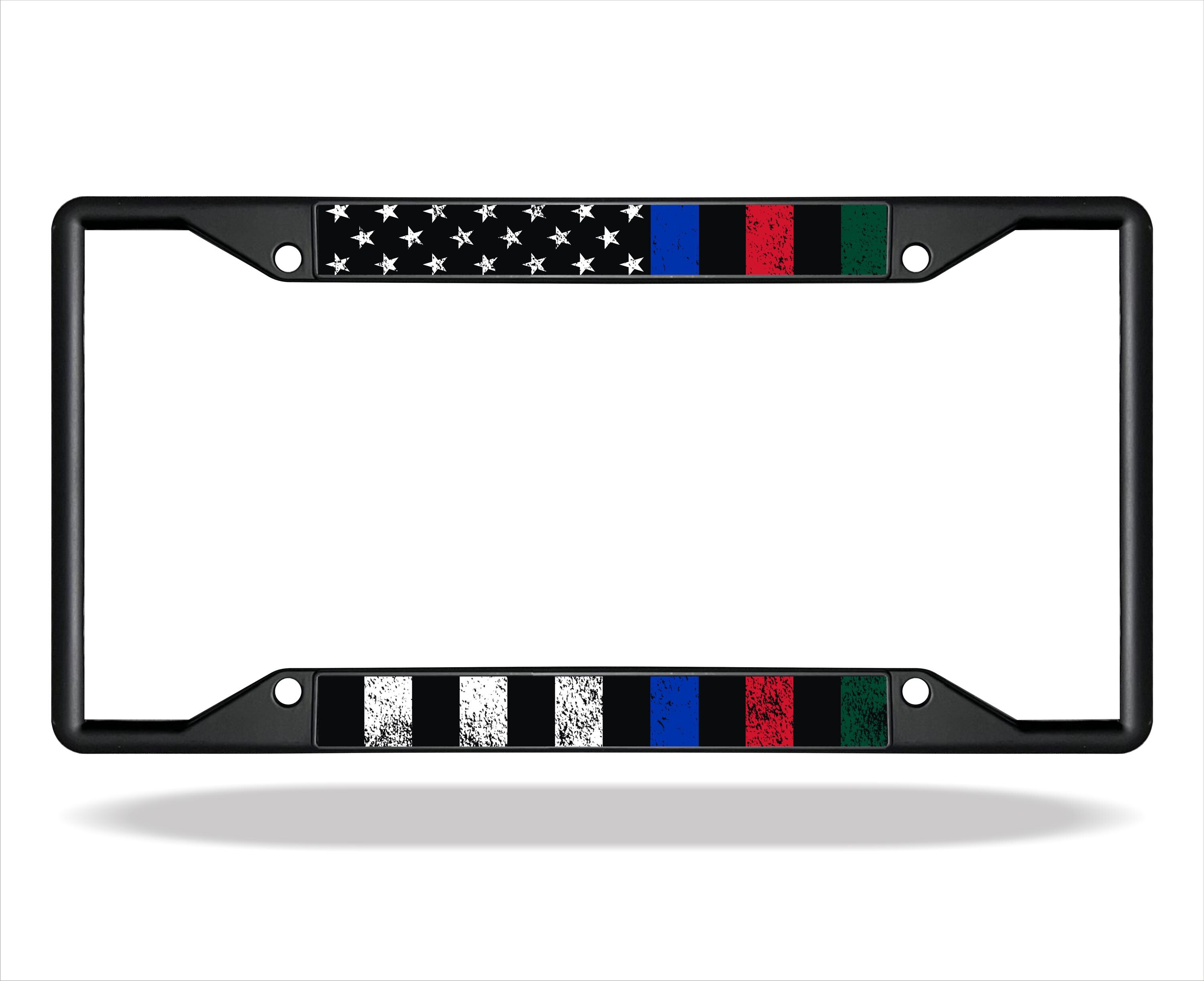 Back the Blue, Fire Dept, Military Black License Plate Frame - Etsy