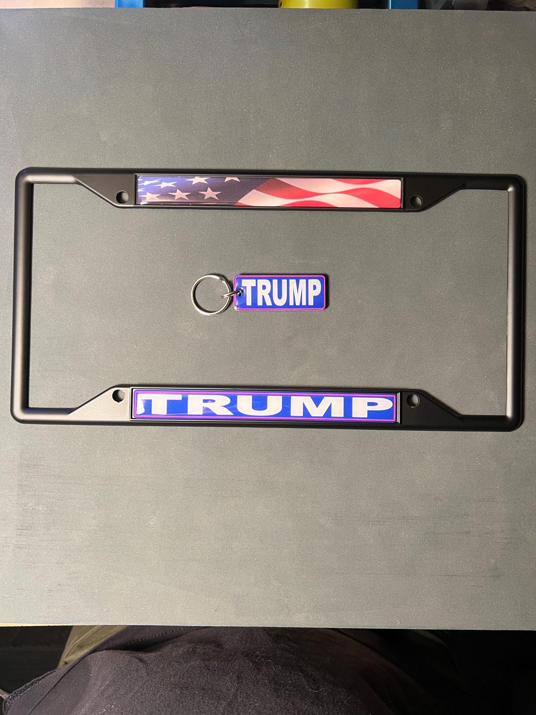 TRUMP 2024 Black License Plate Frame and Key Chain - Etsy