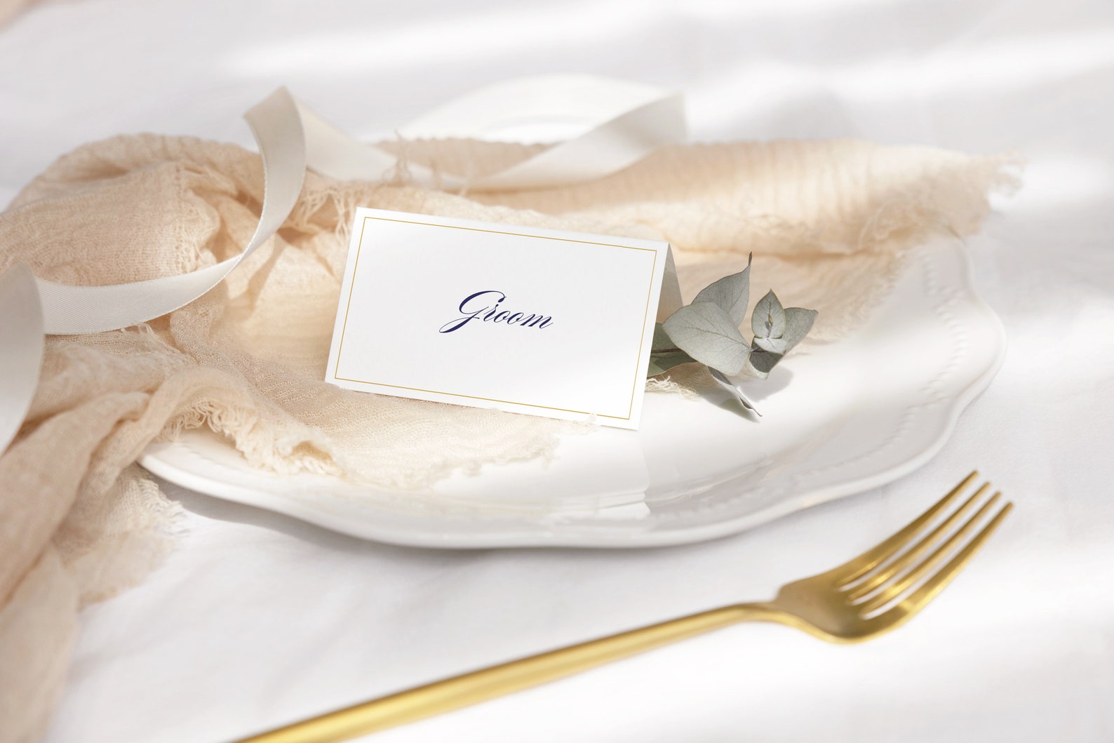 Formal Calligraphy Editable Name Cards, Digital Download Place Setting ...
