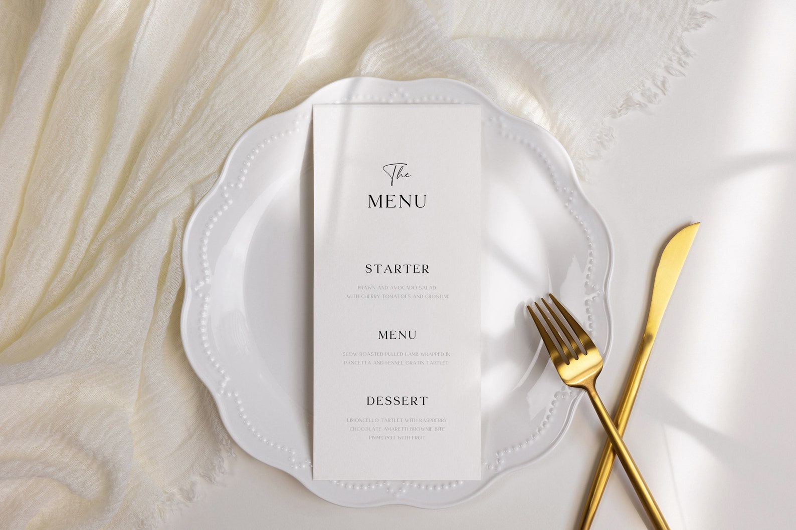 Custom Menu Design Editable Menu, Digital Download Wedding Menu ...