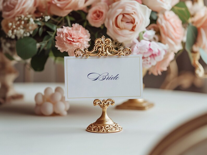 Formal Calligraphy Editable Name Cards, Digital Download Place Setting ...