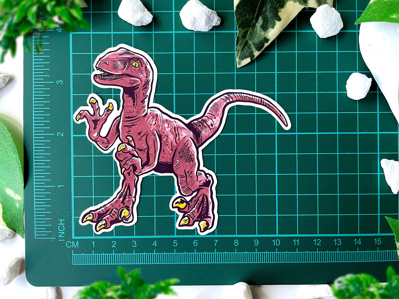 Large Velociraptor Dinosaur Sticker Dinosaur Lover - Etsy
