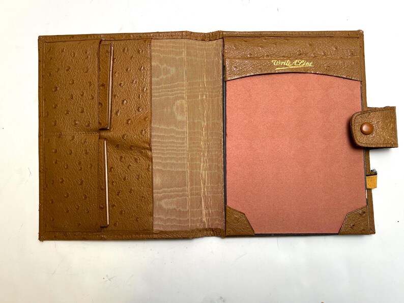 Vintage Leather Notebook Marked Ward's With Small Bound Paper Notebooks ...