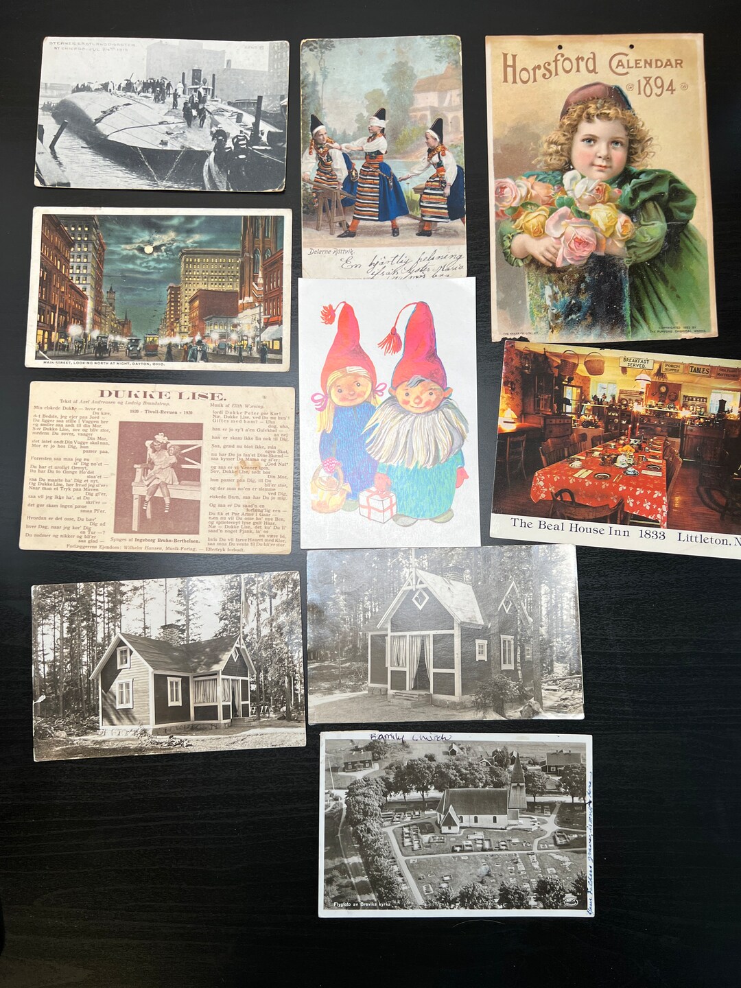 Lot of 10 Vintage / Antique Greeting Postcards, Cards Antique ...