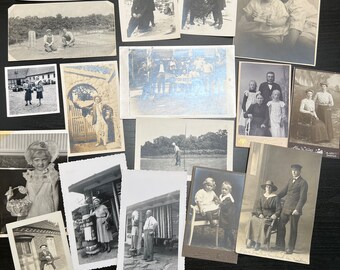 Lot of Ten Random Antique/vintage Photos - Etsy