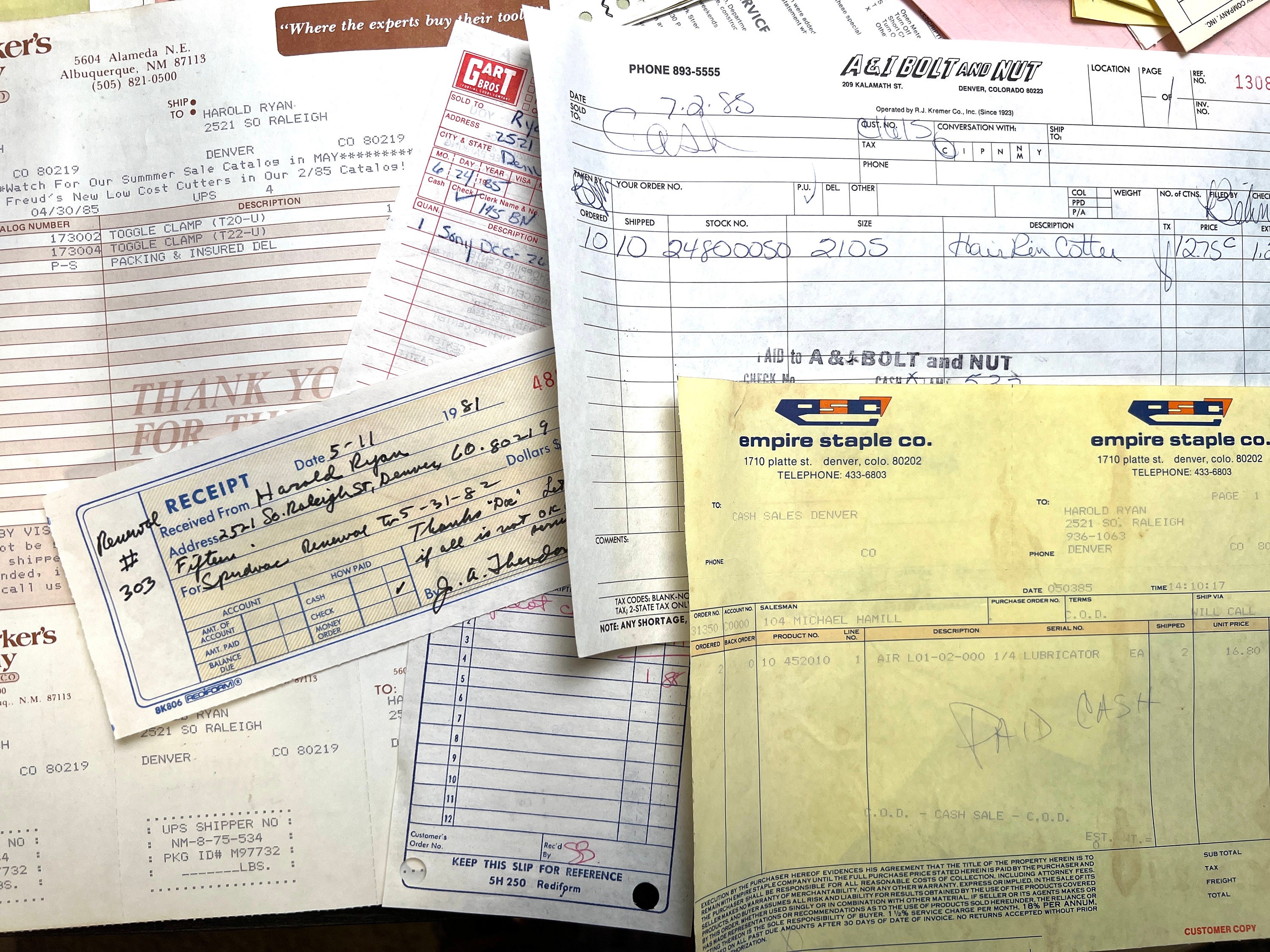 Lot 26 Vintage Papers for Junk Journal Over a Pound of Vintage Invoices ...