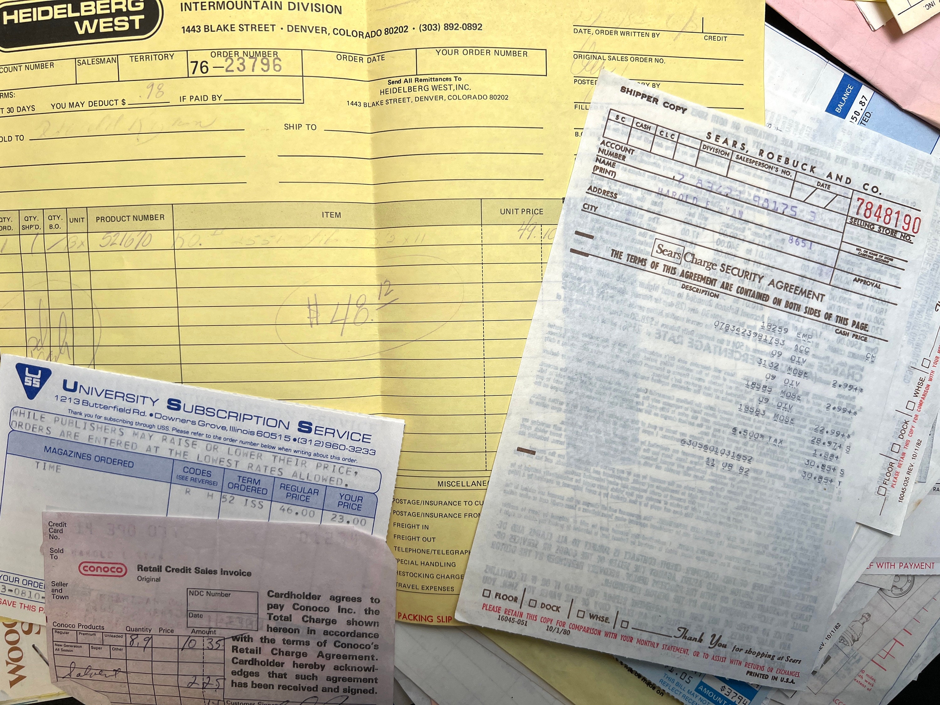 Lot 26 Vintage Papers for Junk Journal Over a Pound of Vintage Invoices ...