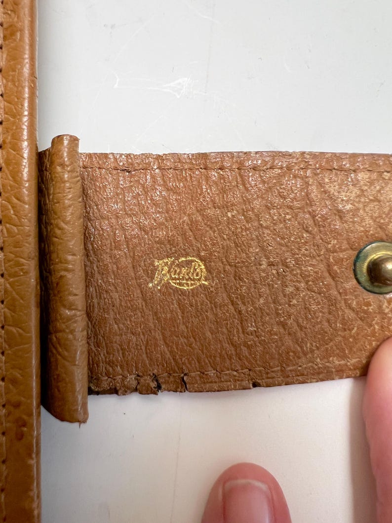 Vintage Leather Notebook Marked Ward's With Small Bound Paper Notebooks ...