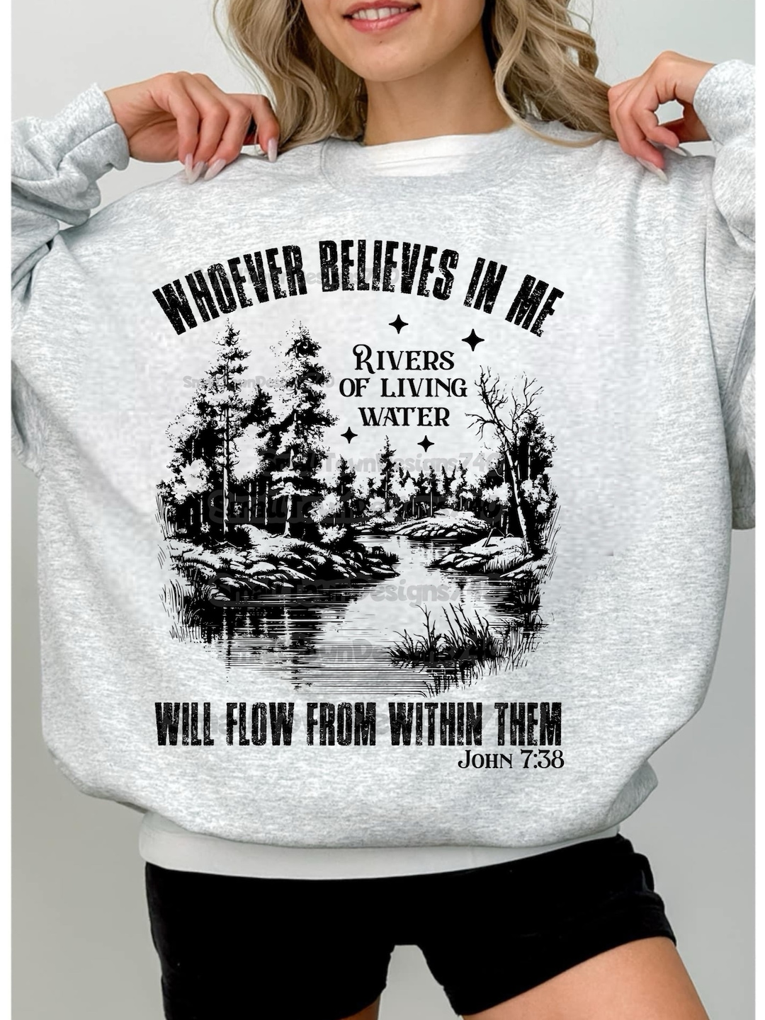Whoever Believes in Me - High Resolution PNG Digital Design - DTF ...