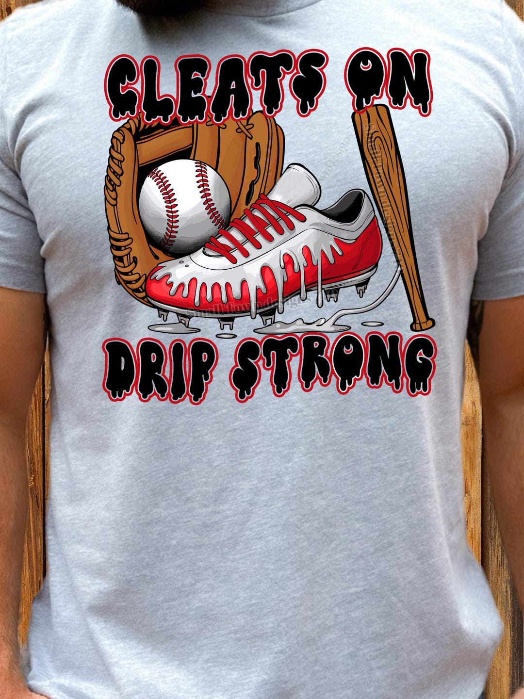 Baseball Cleats Drip High Resolution PNG Digital Design - Sublimation ...