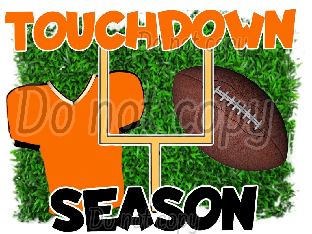 Orange Touchdown Season High Resolution PNG Digital File With ...