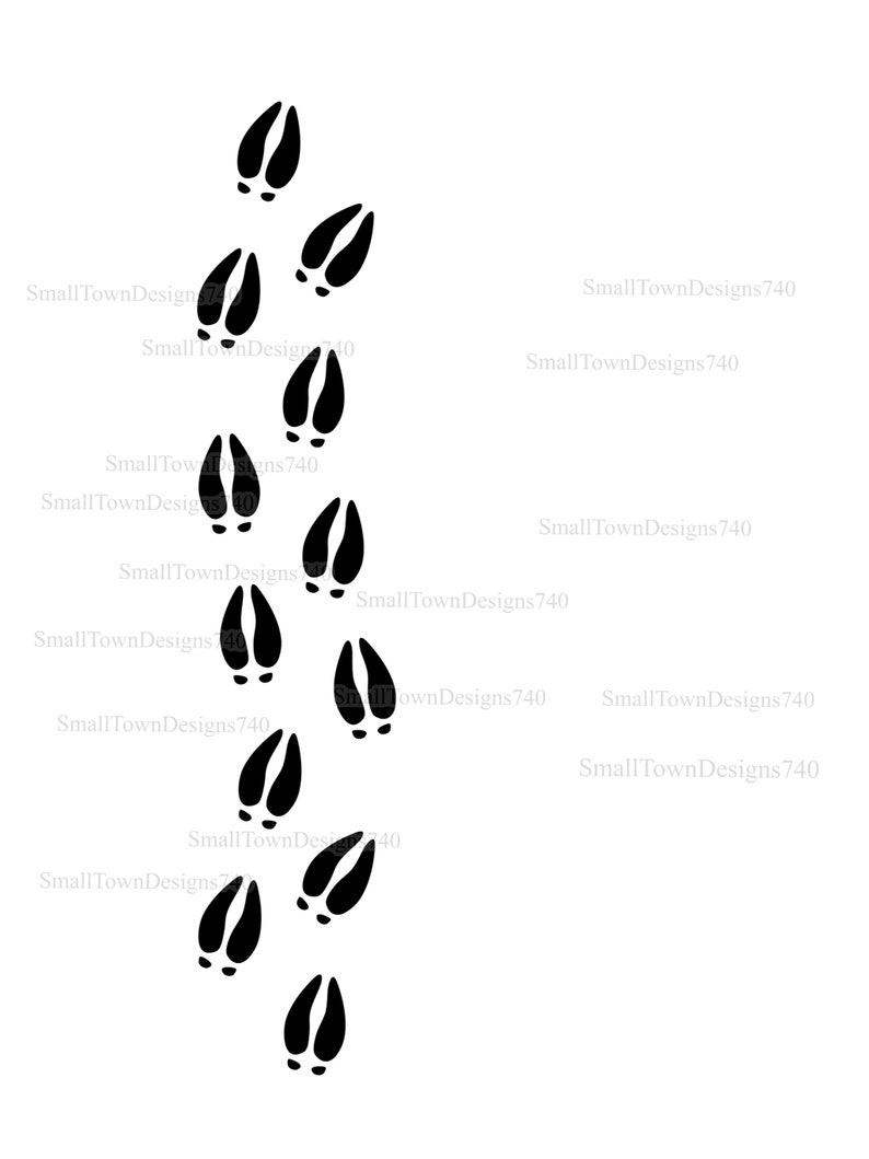 Deer Tracks Hooves High Resolution PNG Digital Design With Transparent ...