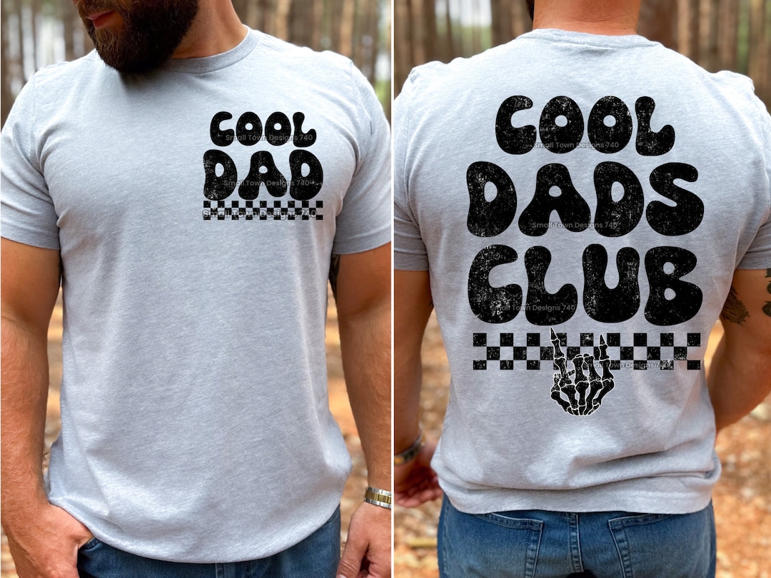 Cool Dads Club - Distressed - Vintage - High Resolution Png Digital ...